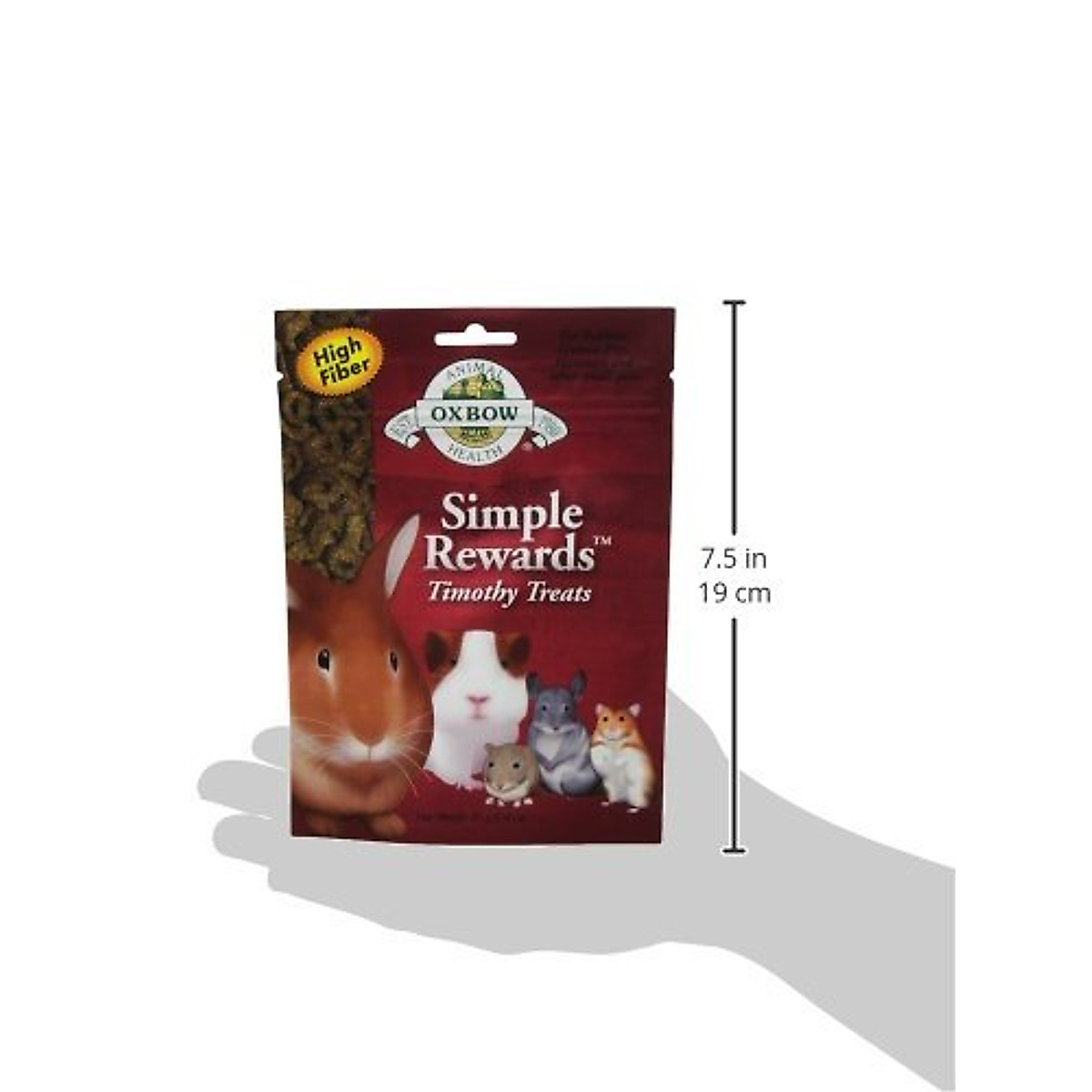 Simple Rewards Small Animal Treats 3 Flavor Variety Bundle (1) Each: Baked Apple Banana, Baked Bell Pepper, Timothy, 1.4-2 Ounces