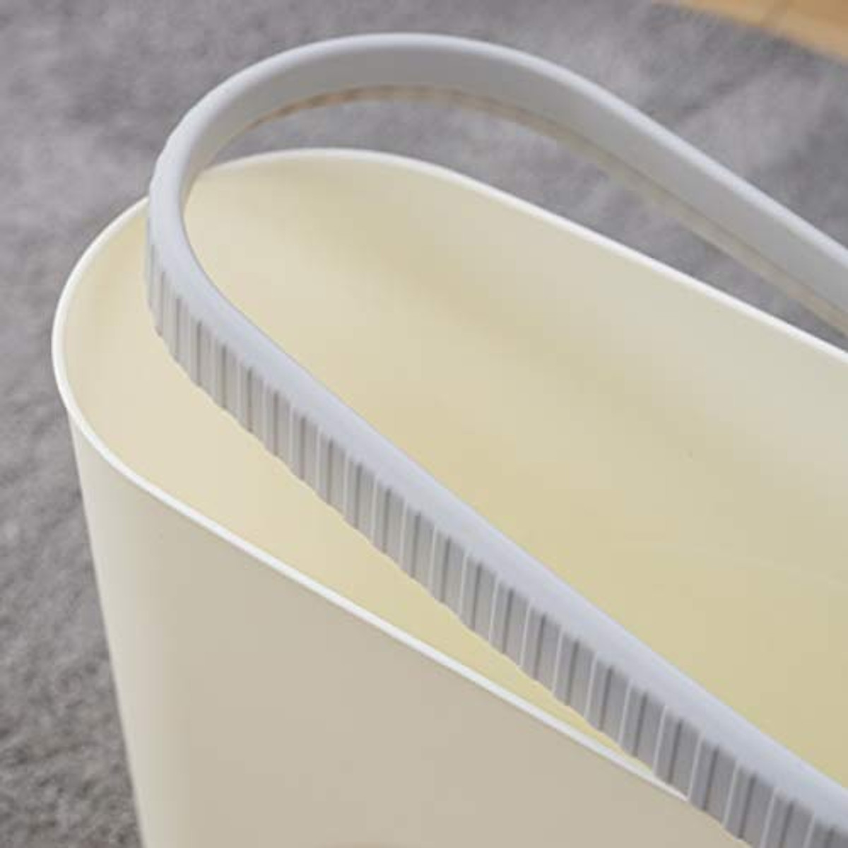 VOSAREA Slim Garbage can Waste Basket Can for Waste bin Trash Basket Slim can Narrow Spaces Plastic Plastic Garbage Plastic Garbage can