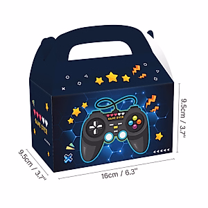 24Pcs Gaming Party Supplies, Video Game Themed Birthday Party Favor Boxes, Gamer Gift Box, Video Game Lover Gift Boxes (Gamer)
