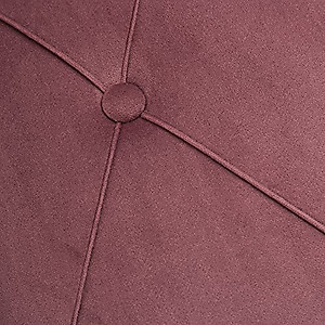 GIA Home Furniture Series Bench with Brushed Pink Velvet Seat and Metal Frame, Gold