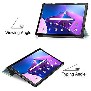 Smart Case for Lenovo Tab M10 Plus (3rd Gen), Ratesell Lightweight Smart Trifold Stand Case Cover with Auto Wake Sleep for Lenovo Tab M10 Plus 3rd 10.6 Inches TB-125F / TB-128F 2022 Unicorn
