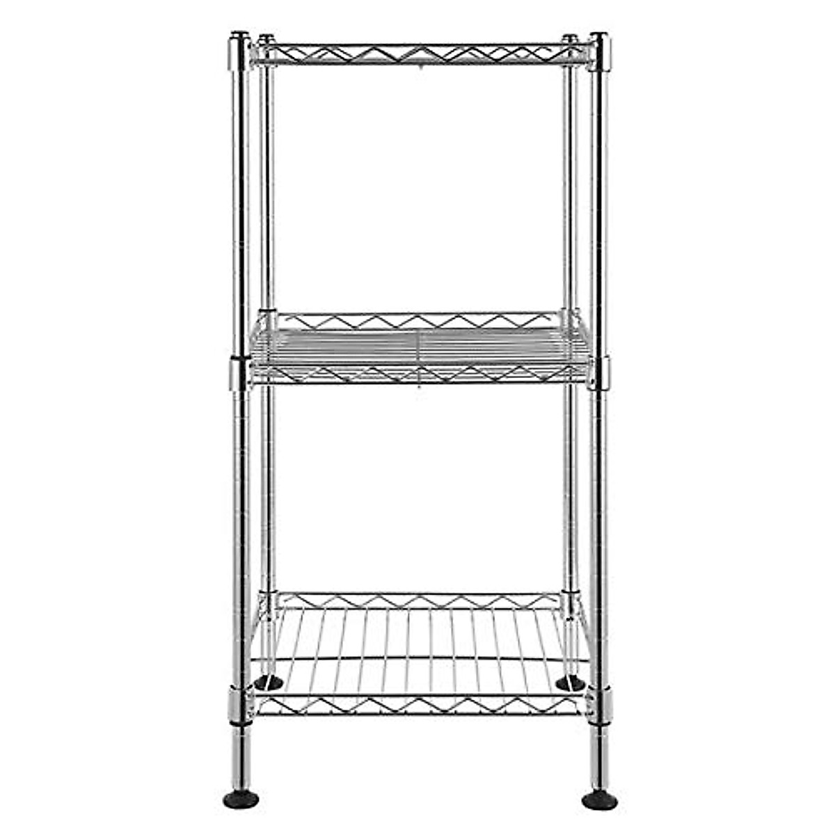 KOIECETA 3-Tier Steel Wire Shelving Tower