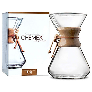 Chemex Bundle - 10-Cup Classic Series - 100 ct Square Filters - Exclusive Packaging