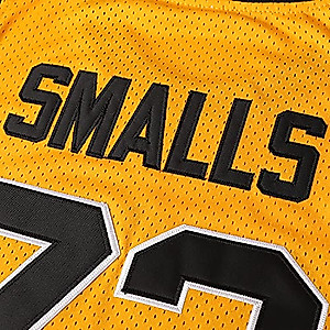 MESOSPERO BadBoy #72 Biggie Smalls Movie Notorious Big 90s Hip Hop Clothes for Party Men Basketball Jersey (Yellow, Medium)
