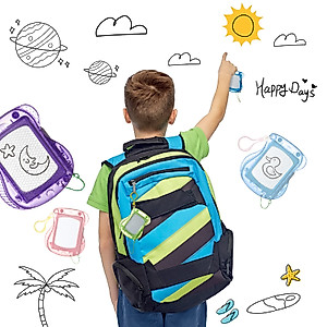 24 Pcs Mini Magnetic Drawing Boards Doodle Board for Kids Backpack Keychain Clip Drawing Board Erasable Sketch and Painting Pad for Classroom Rewards Party Favors Goodie Bag Stuffers (Classic Style)