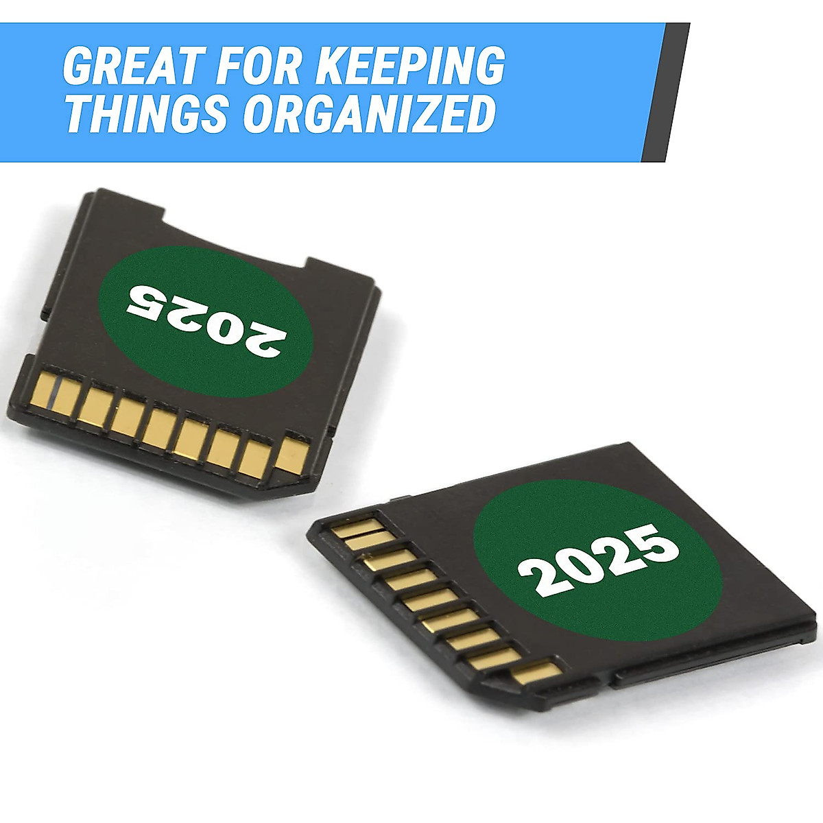 3 Pack of 900 Labels - 2025 Year Stickers, 0.75 inch Circle Dot, Color Coded Green 2025 Year Labels/Class of 2025 Stickers/Book Keeping/Office Organization Inventory