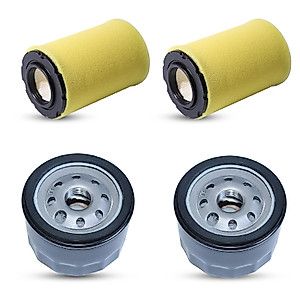 Atunee MIU14395 D125 Air Filter 492056 Oil Filter for John Deere D100 D125 D130 D110, and Fits for 5421 5428 992376 590825 Compatible with Husqvarna YTH22V46 YTH24V48 YTA22V46