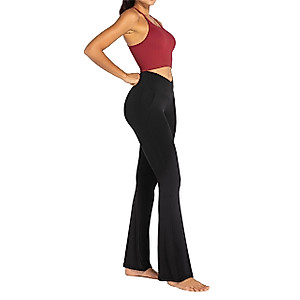 Sunzel Yoga Pants for Women with Pockets 30" Inseam Black XX-Large