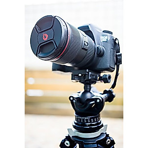 77mm Lens Cap Center-Pinch, Extra Strong Springs, Made from 100% Recycled Plastic