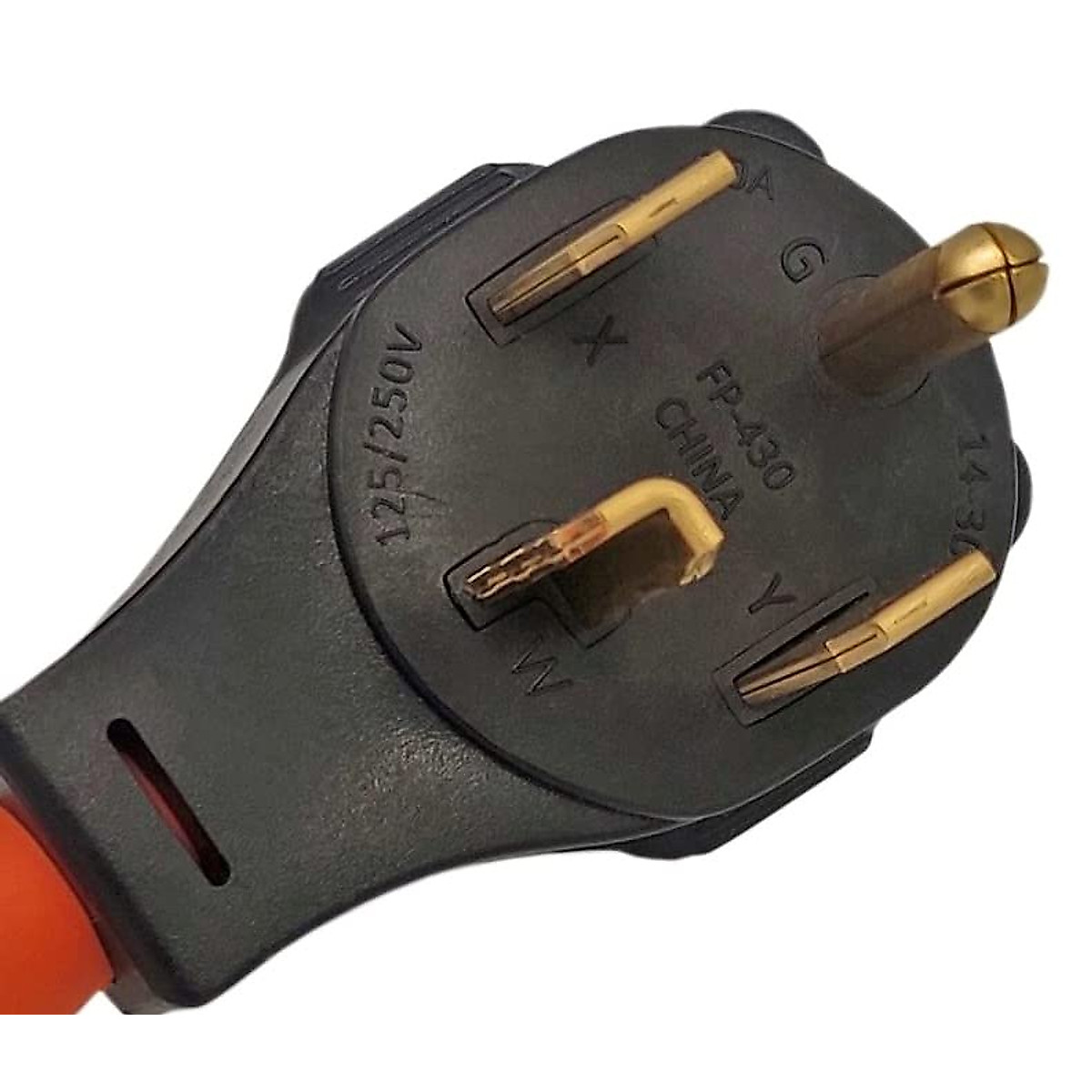Fullsky FC-14352T Male 30A dryer plug 14-30P to 5-15R or 5-20R adapter 4 prong to 3 prong 20A output 125V