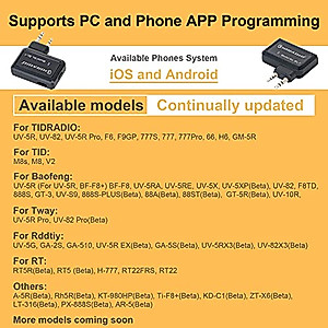 TIDRADIO TD-M8s Radios Walkie Talkies for Adults Long Range,Rechargeable Two Way Radio with Earpieces,6 Way Multi Gang Charger and Wireless Programmer,for School Church Restaurant Business (6 Pack)