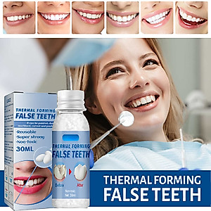 Tooth Repair Kit, Tooth Repair Granules, Nano-Molecule Teeth Filler Glue, Temporary Tooth Filling Kit for Temporary Restoration of Missing & Broken Teeth (2PC)