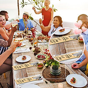 100 Pieces Silverware Bags Tomorrow Will Be The Best Day Ever Rehearsal Dinner Tableware Utensil Holders Rustic Cutlery Pouch Bag Silverware Holder Bag for Wedding Rehearsal Dinner, 2.8 x 7.8 Inch