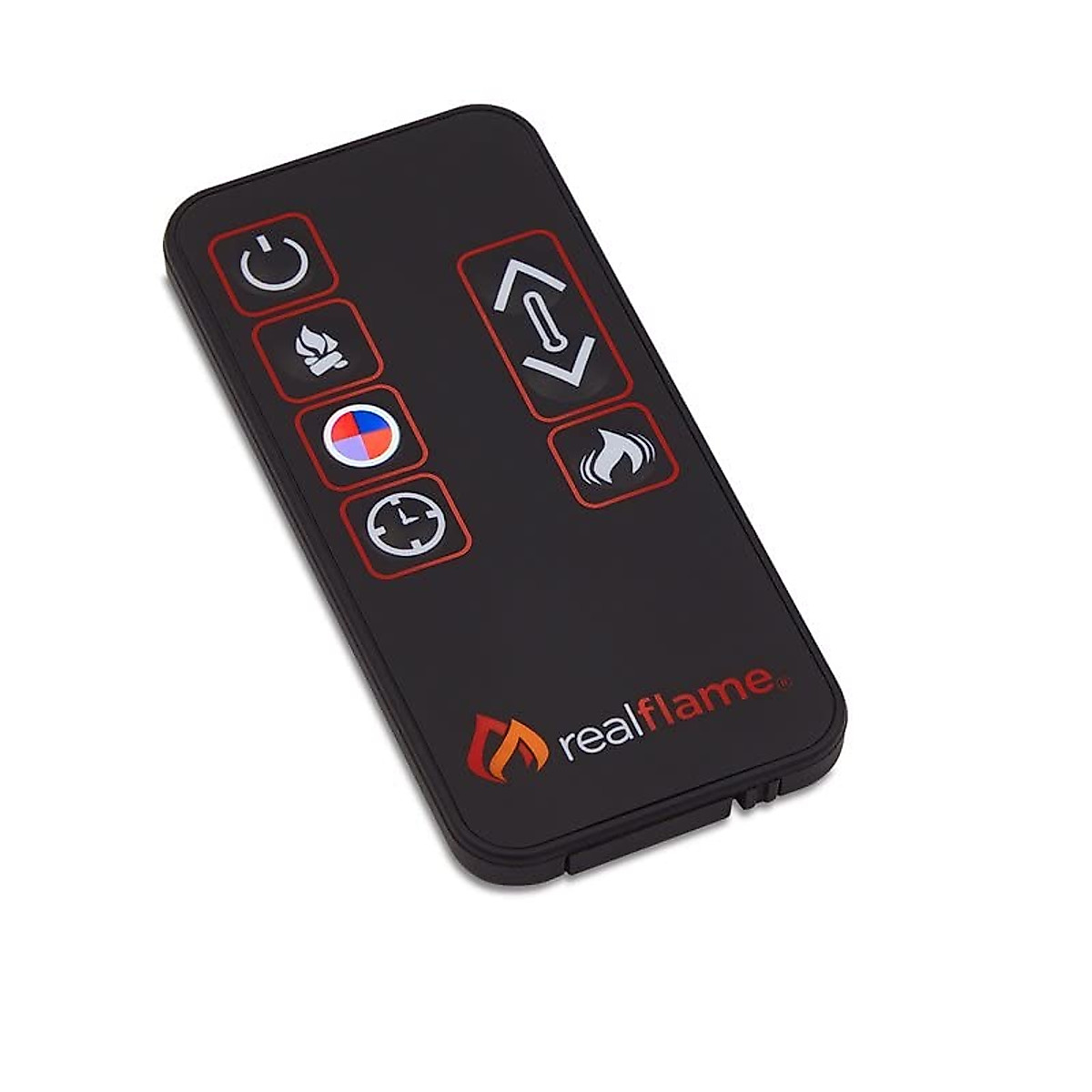 BOWERY HILL 47.5" Slim Solid Wood and Glass Electric Fireplace in Black