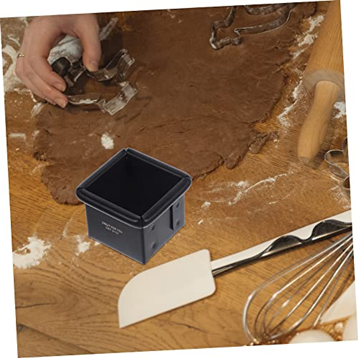 COLLBATH Square Toast Mold Mini Tart Pans for Baking Mini Toast Roaster Pan with Lid Practical Toast Pan Kitchen Bread Pan Toast Baking Mold Non Stick Aluminum Alloy Nonstick Baking Sheets