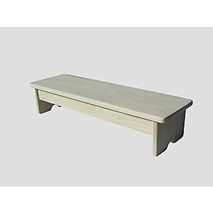 Bedside Foot Stool 6" Tall (Made in The USA) (Unfinished)