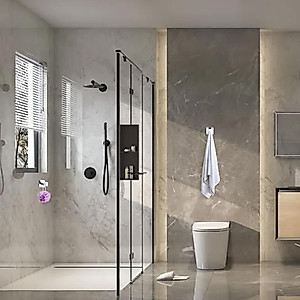 Fenas Towel Hooks for Bathrooms Robe Hook Coat Hook 4 Pack Polished Chrome Stainless Steel Heavy Duty Wall Mounted Square Hooks for Bathroom Kitchen Bedroom