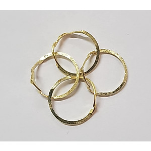 OFLIUM 4 band Classical Turkish Puzzle Ring 14K Real Yellow Gold Plated Braided Interlocking Knott unique gift for him, for her, girlfriend, mom, dad PRN (5)