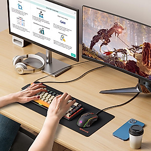 Redragon 60% Mechanical Gaming Keyboard, 68 Keys Wired Office RGB Keyboard with Arrow Keys, Programmable Macro, Red Switches for Windows Mac PC Laptop, Black/Beige/Orange