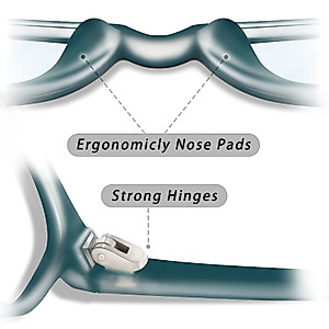 JEERO 2 Pack Blue Light Blocking Glasses - Lightweight Computer Glasses, Anti Eyestrain & UV Glare, TV/Phone/Gaming Eyeglasses for Women Men, Non-Prescription