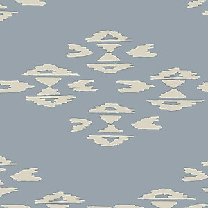 Art Gallery Fabrics Art Gallery Canvas Observer Overshot Haze, Blue