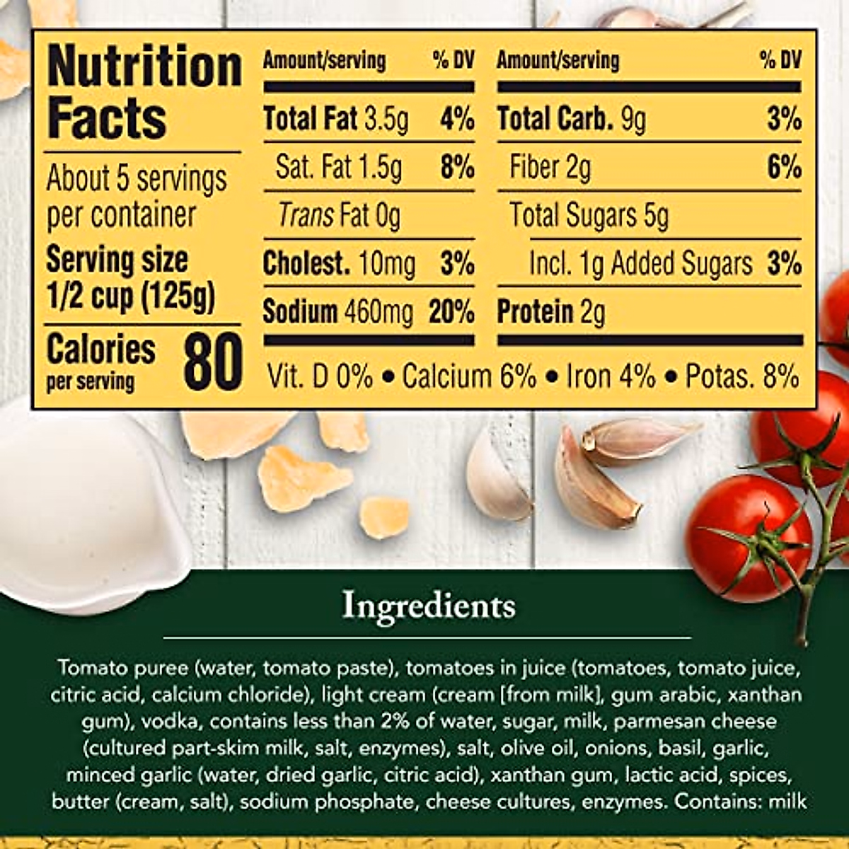 Classico Vodka Sauce Tomato Spaghetti Pasta Sauce (24 oz Jar)