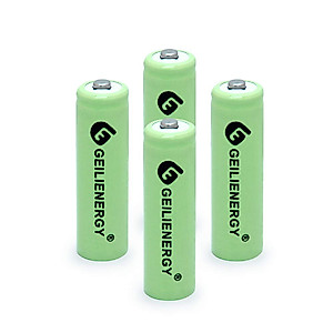 BAOBIAN AA 600mAh 1.2V NiMH Rechargeable Batteries for Solar Light,Solar Lamp,Garden Lights Green(4 PCS)