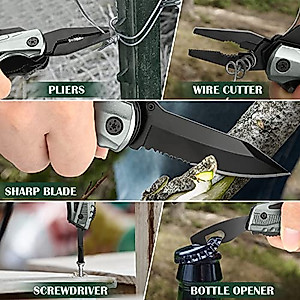 Gifts for Him Boyfriend Husband,Multitool Pocket Knife "I LOVE YOU",Christmas Valentines Day Gifts for Him,Anniversary Birthday Gift Idea,Survival Tools for Climbing,Camping,Cycling,Hiking