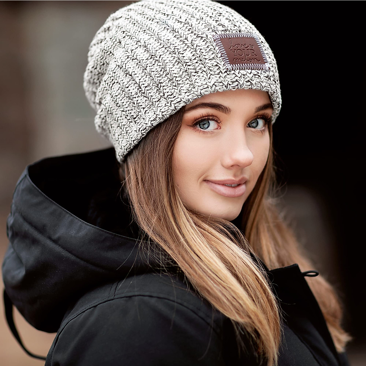 Love Your Melon Beanie for Men & Women, Winter Hats, Cool Beanies, 100% Cotton Made Knit Warm Thick Skully