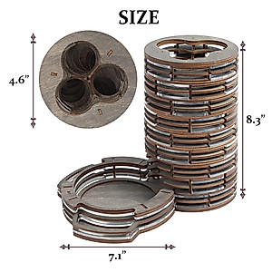 SMONEX Dice Tower Compatible with Dungeons and Dragons Board Games - Dice Tower Wood with 3 Removable Inserts - Perfect as D&D Accessories and Ideal for Other Board Games, RPG and Tabletop Games