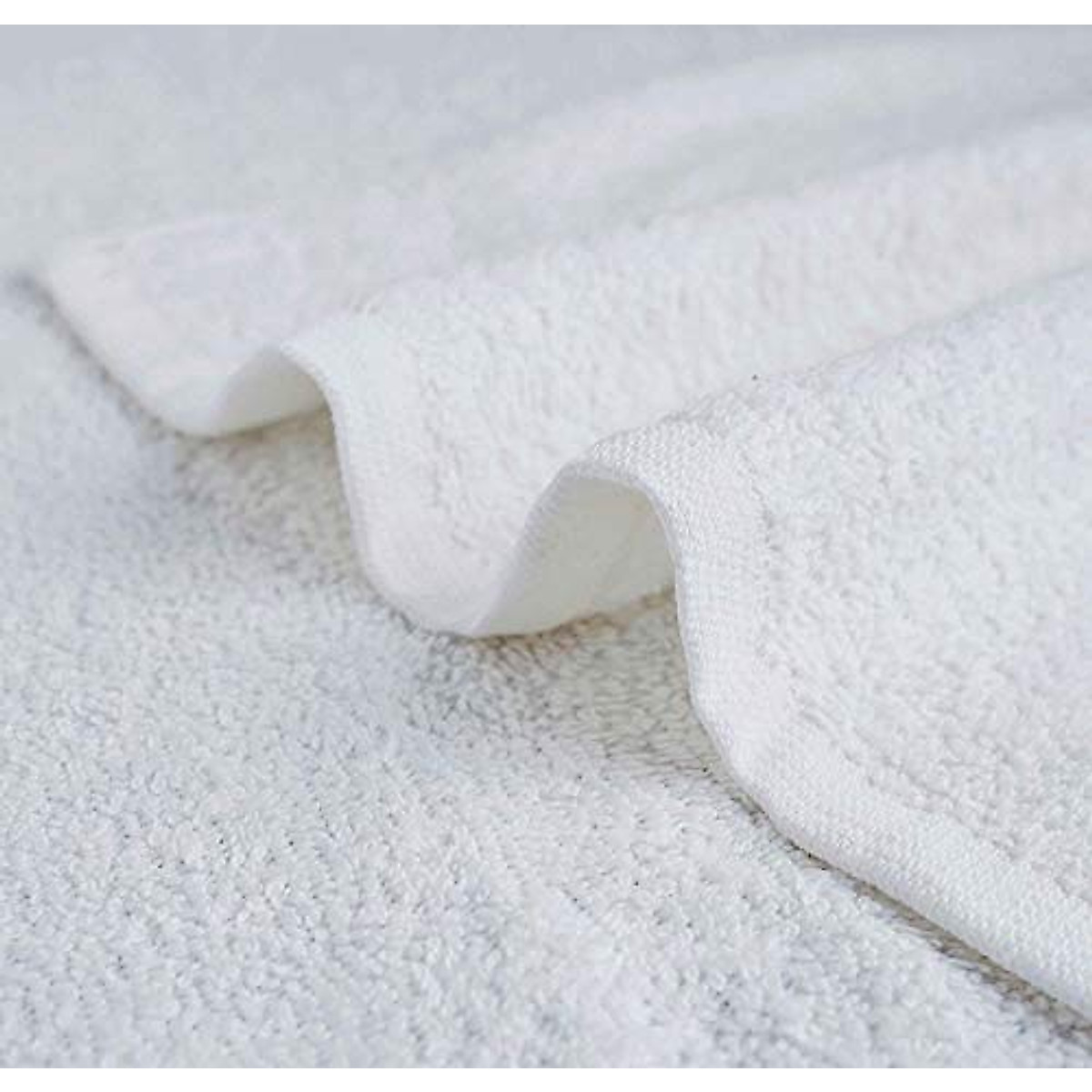 SAT AMERICANA Salon 24PK White Towels 100 percent Cotton Gym Hand Towel 16 x 26 inch Not Bleach Proof Ring Spun Cotton Maximum Softness and Absorbency, Easy Care