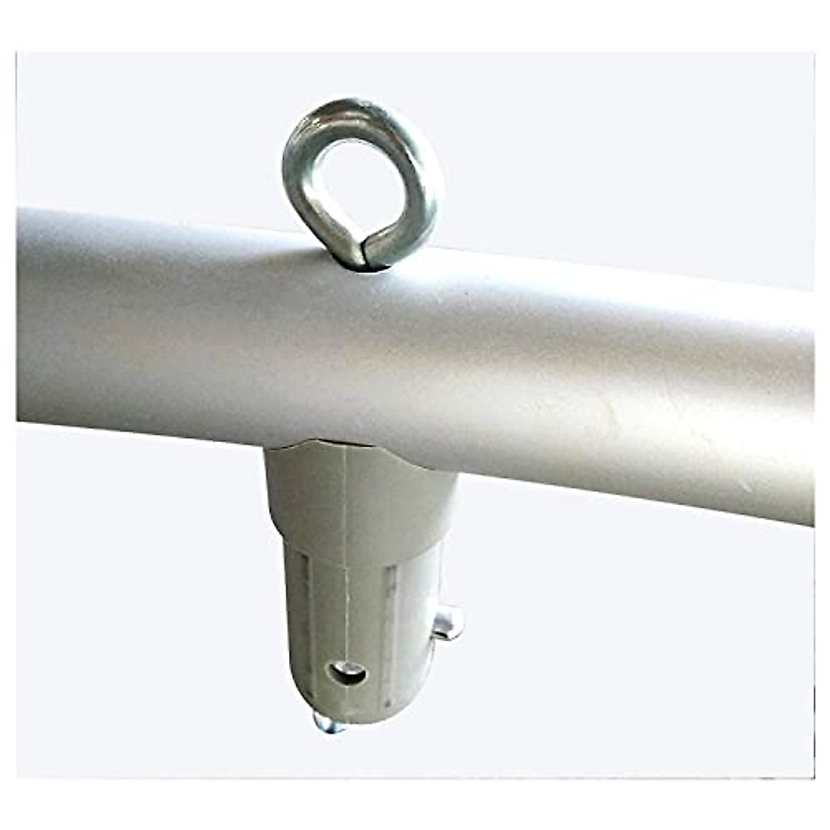 BannerBuzz Sky Tube Hanging Banners, 230 GSM Polyester Fabric, Anodized Coated Aluminium with Bungee Poles, Curved Poles, and Inbuilt Pushlock Pins (Print with Hardware,8' X 2')