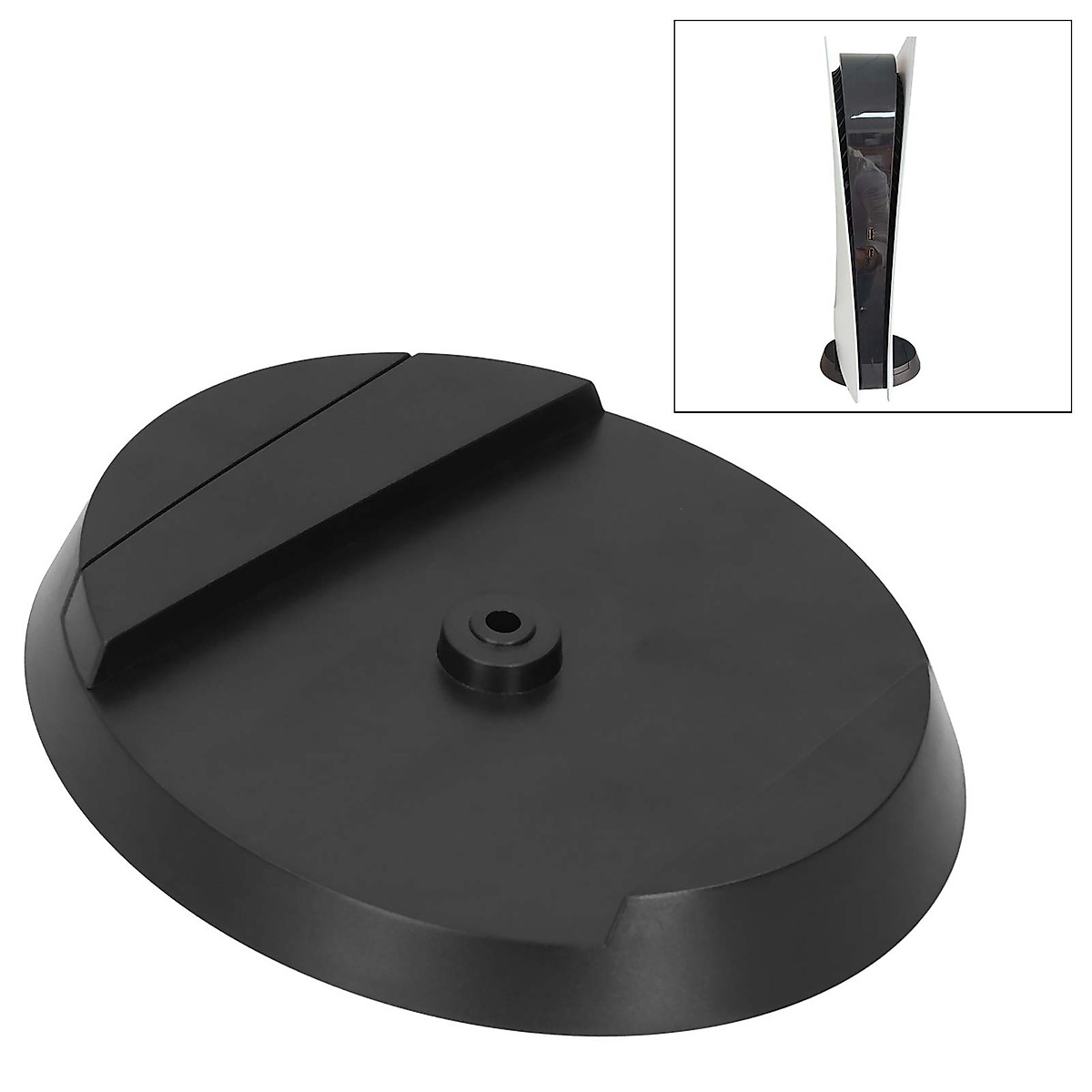 Salaty PS5 Base, Professional Original Vertical Stand Accessory 2 in 1 for CD‑ROM Version and Digital Version