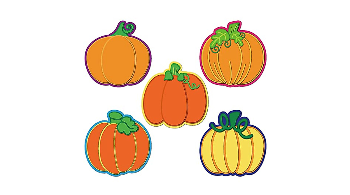 70 Pcs Pumpkin Cut Outs - Fall Bulletin Board Decor