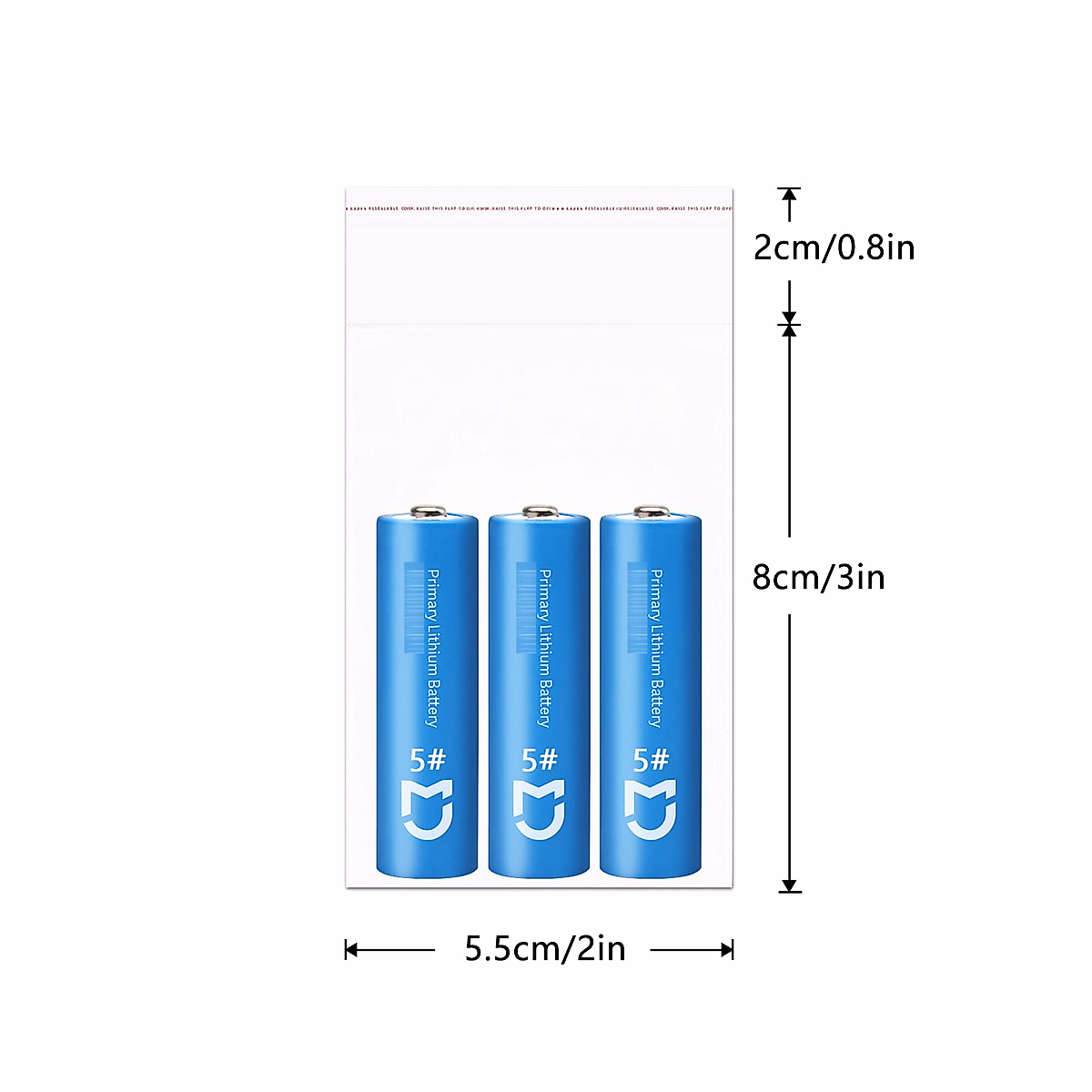 500pcs Small Clear Adhesive Bags 2" x 3" Cellophane Jewelry Packaging Bags Self Sealing Plastic Bags 1Mil for Earrings Cookie Candy Beads Coins Gifts Decorative (9 Sizes to Choose from)