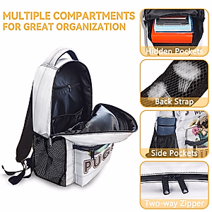 COOPASIA Cute Pug Backpack, 16 Inch Dog Theme Bookbag with Adjustable Straps, Durable, Lightweight, Large Capacity, School Backpack for Kids Girls Boys