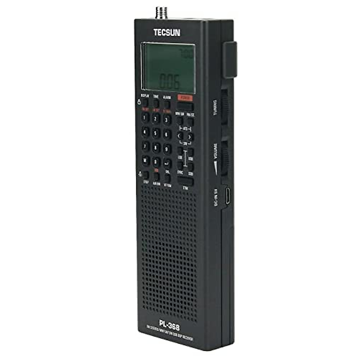 Tecsun Digital PL368 AM/FM/LW/SW Worldband Radio with Single Side Band Receiver (Black)