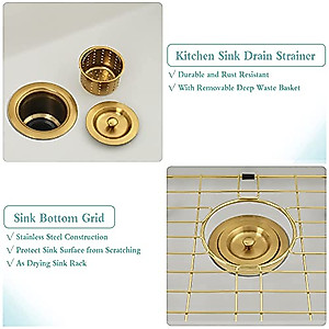 Lonsince Undermount Kitchen Sink White,31 X 18 Inch Single Bowl Kitchen Sink,White Undermount Sink,Granite Composite Kitchen Sink,Moonlight White