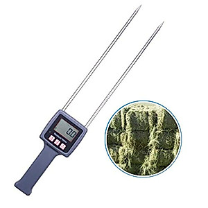 ZOEYEC TK100H Portable Hay Moisture Meter for Cereal Straw,bran, Forage Grass, Leymus chinensis, Emperor Bamboo Grass, Testing Fibre