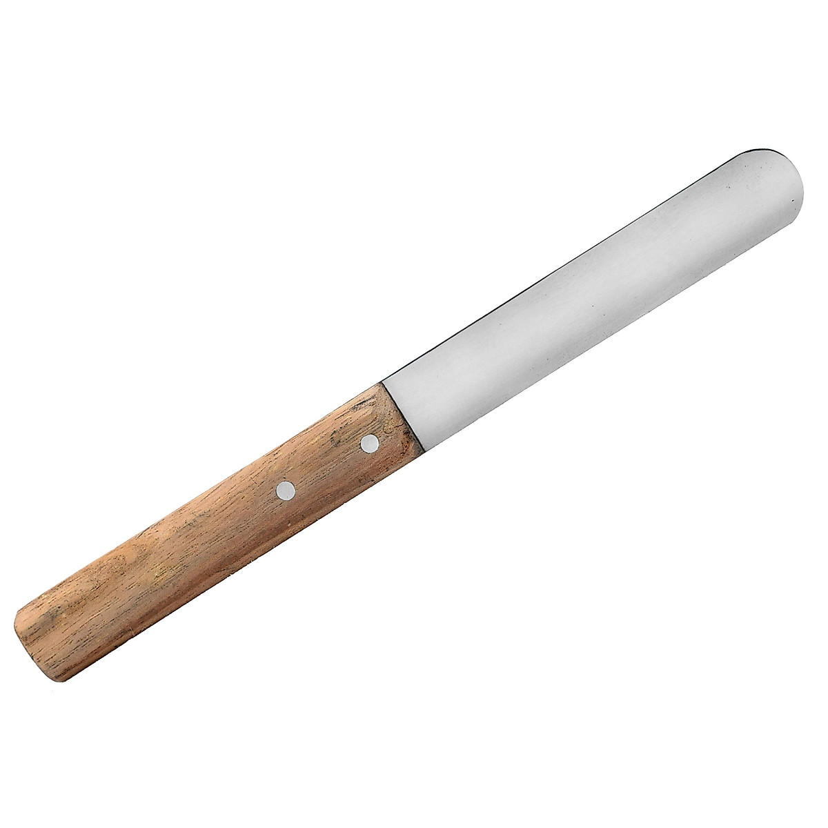 EISCO Palette Knife Spatula, 8" - Wooden Handle Flexible Blade with Parallel Sides- Eisco Labs