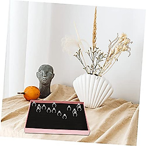 Cabilock Ring Display Tray 4pcs Simple Jewelry Tray Jewelry Display Soda Can Lids Ear Ring Insert Display Pad Ring Showcase Desk Tray Earings Paper Storage Tray Travel Earrings