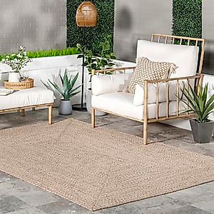nuLOOM Wynn Braided Indoor/Outdoor Area Rug, 5x8, Tan