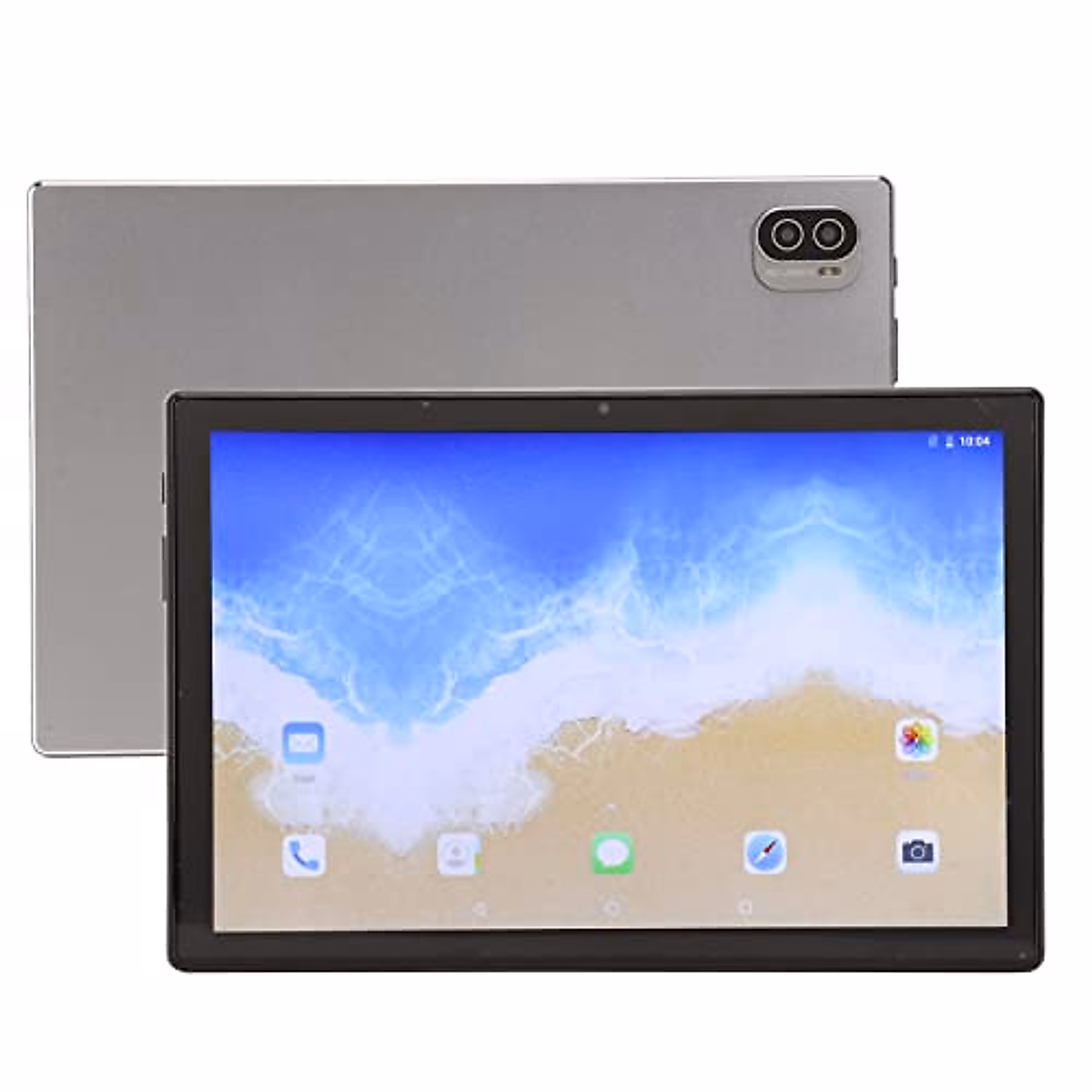 10 Inch Tablet PC,6G RAM 128G ROM,2.4G 5G WiF,1920x1200 IPS Display Screen,Android 12 8MP Front Camera 20MP Rear Camera USB C Rechargeable 8800mA Battery 4G Calling Tablets,Grey(us)