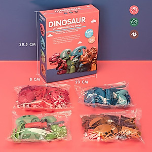 Ankemei Dinosaur Toys, Take Apart Dinosaur Toys for Kids, Learning Educational Construction Building Kids Toys, Stem Dinosaur Toy Set Birthday Gifts for Age 3-6Year Old Boys Girls