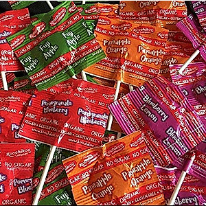 Koochikoo Sugar Free Organic Lollipop Pouch, 10 Count ( Pack - 1 )