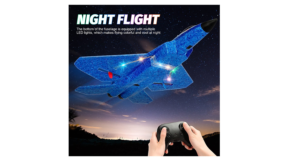 ANTSIR F-22 Raptor Remote Control Plane - Beginner-Friendly 2.4Ghz Jet Toy