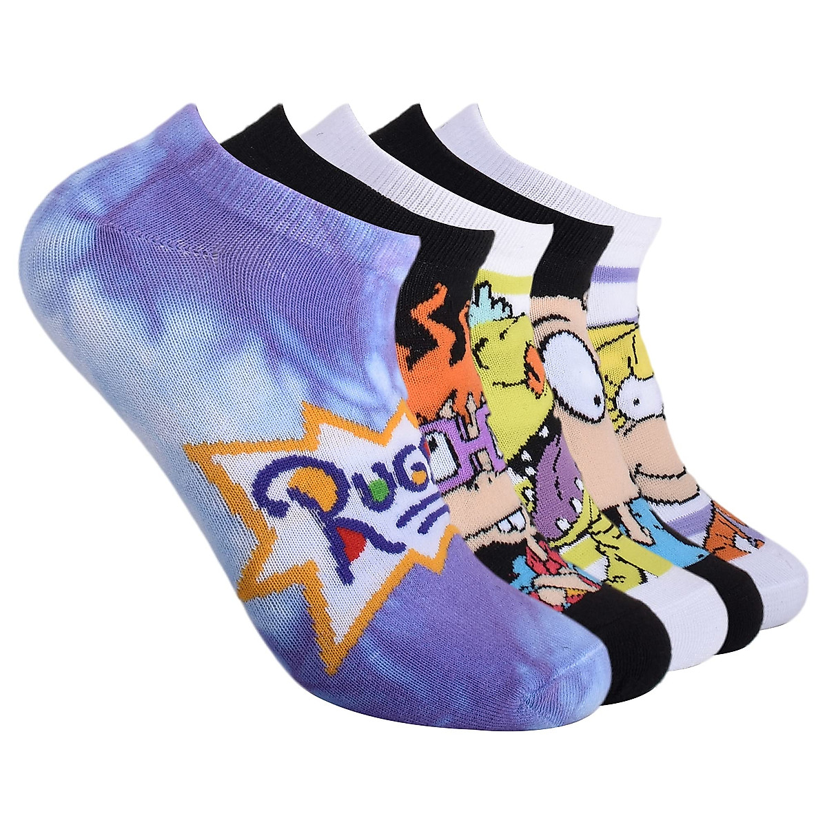 Rugrats Women's No Show Socks, Purple, One Size