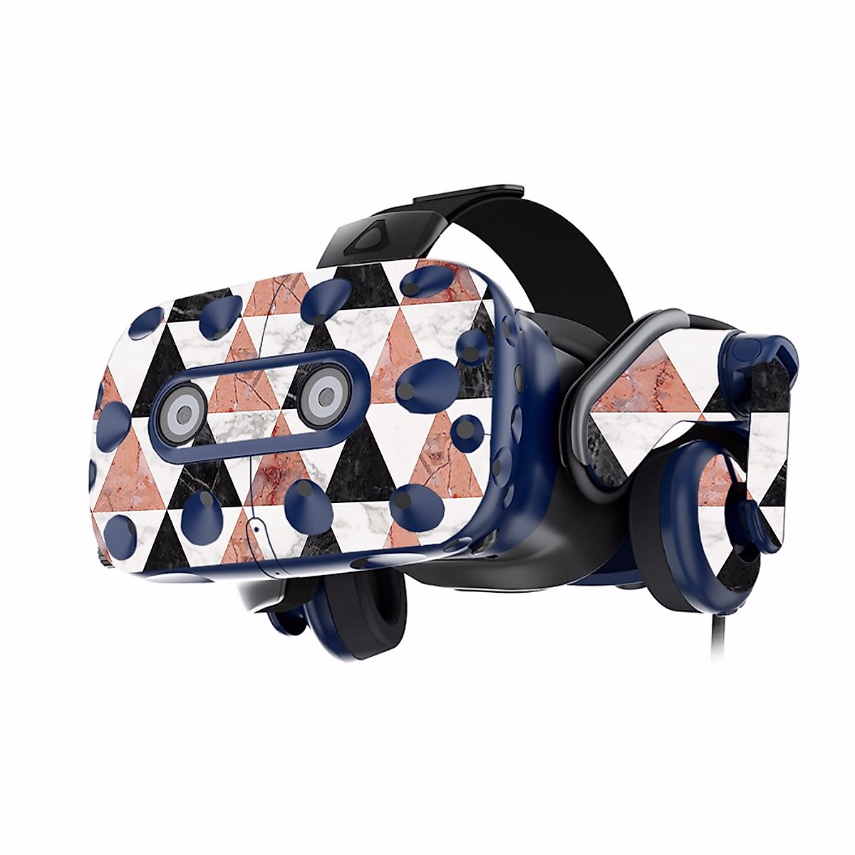 MightySkins Skin Compatible with HTC Vive Pro VR Headset - Marble Pyramids | Protective, Durable, and Unique Vinyl Decal wrap Cover | Easy to Apply, Remove, and Change Styles | Made in The USA