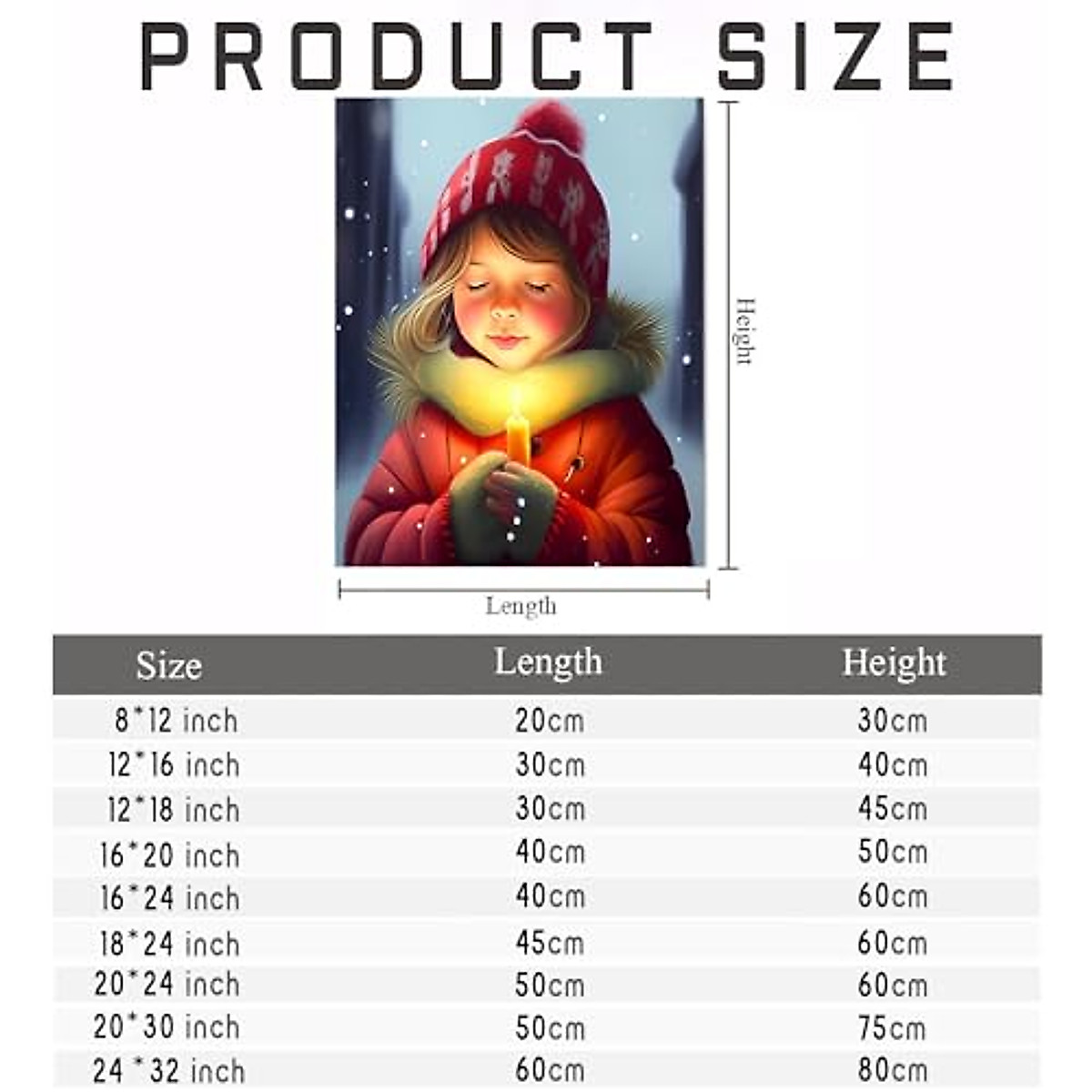 Worihut Christmas 5D Diamond Painting Kits for Adults, Angel with Candle DIY Full Round Diamond Art with Accessories & Tools,Wall Decoration Crafts for Home Wall Decor 24x32 Inch