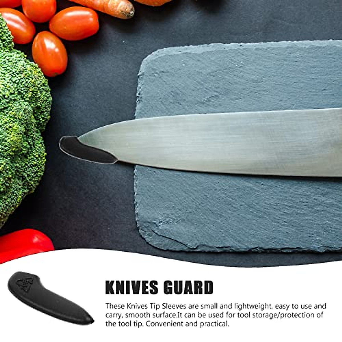 Cabilock 30Pcs Knife Tip Cover Blade Knives Tip Protector Knives Guards Sleeves Knives Point Covers Anti-scratch Protection Kitchen Knives Accessories